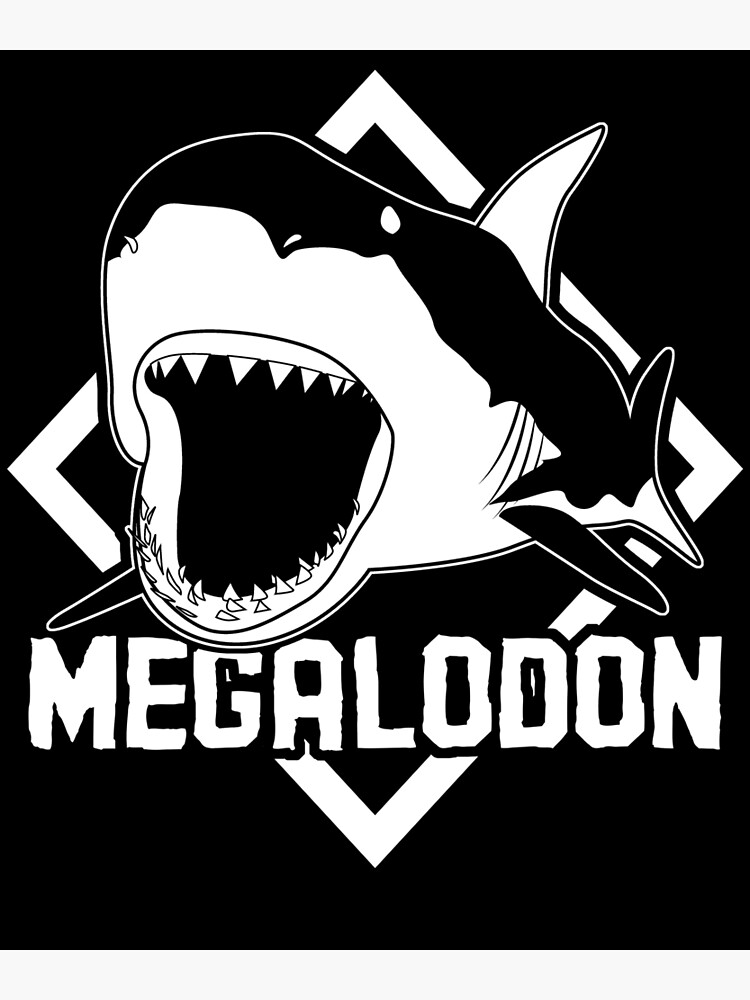 Megalodon Joke Funny Saying With Shark Premium Matte Vertical Poster ...