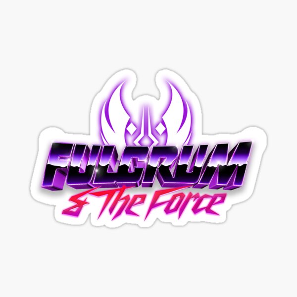"Fulcrum 80s Style" Sticker by FulcrumForce | Redbubble