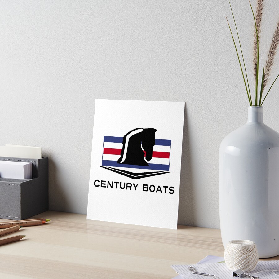 "Century Boats Logo" Art Board Print by BarefootBison | Redbubble