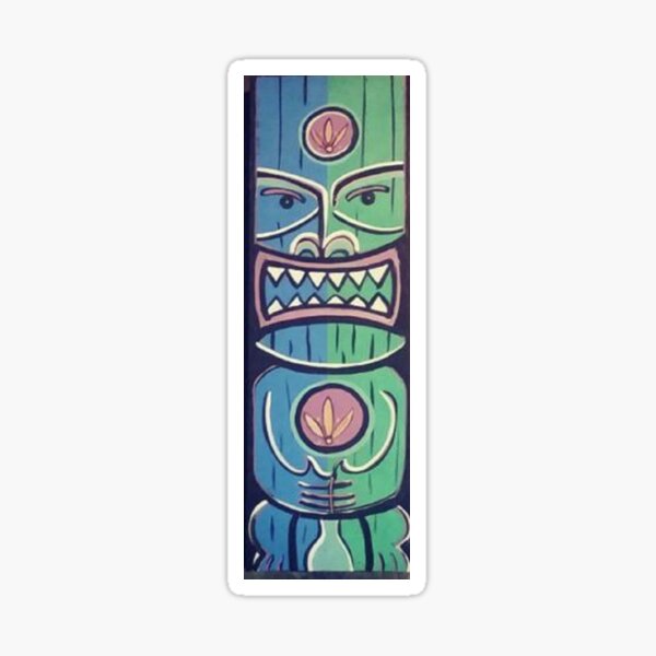 "Tiki" Sticker by DonnieWright | Redbubble