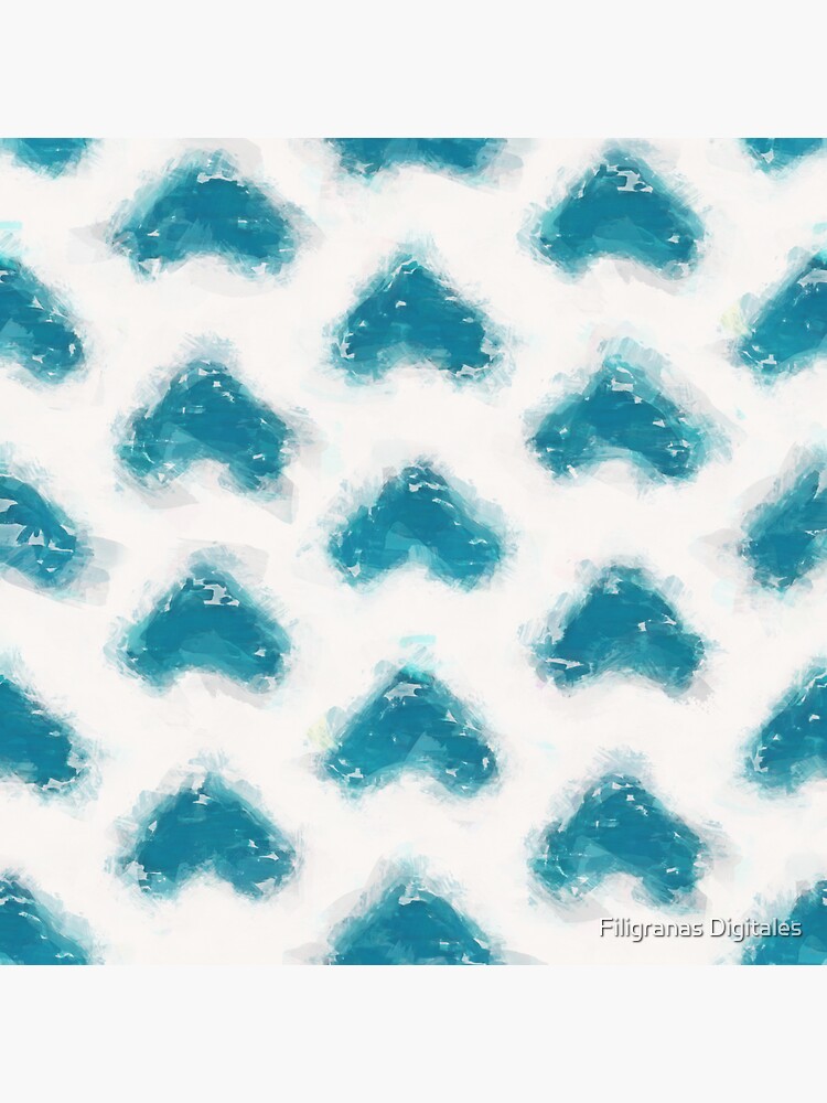 "brushed patterns aqua tips" Sticker for Sale by CharliSL | Redbubble