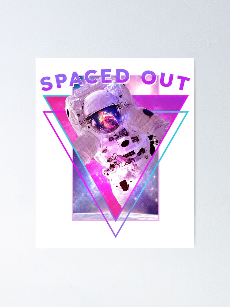 "Vaporwave Astronaut Spaced Out. Aesthetic Spaceman Design design ...