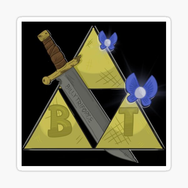 "BT logo" Sticker for Sale by Billytriforce | Redbubble