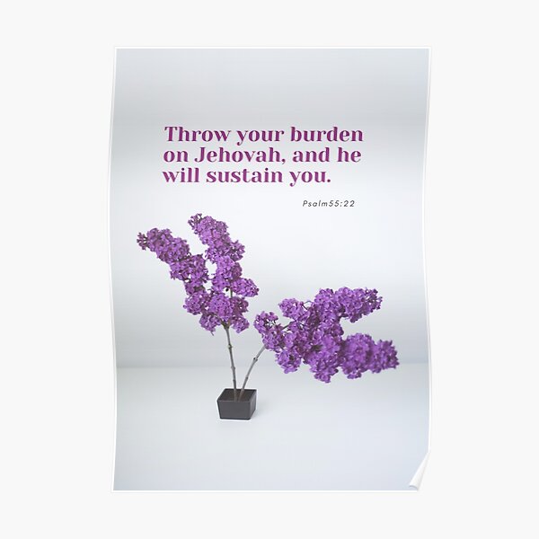 "JW encouraging bible scripture" Poster for Sale by allalily | Redbubble