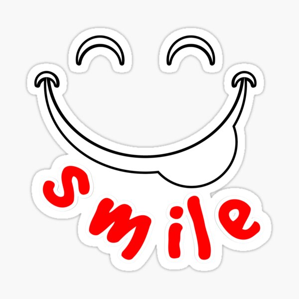 "Just smile" Sticker for Sale by leo2251 | Redbubble