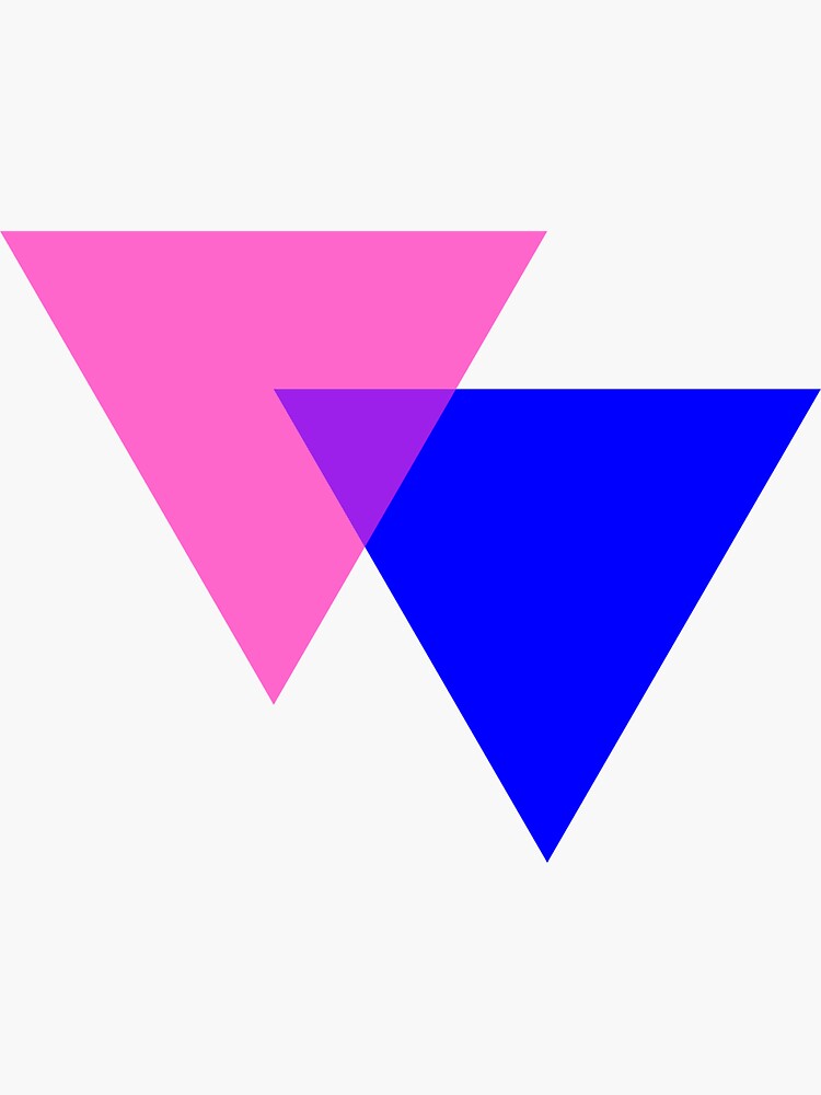 "Bi Triangle" Sticker for Sale by KJCasey1982 | Redbubble