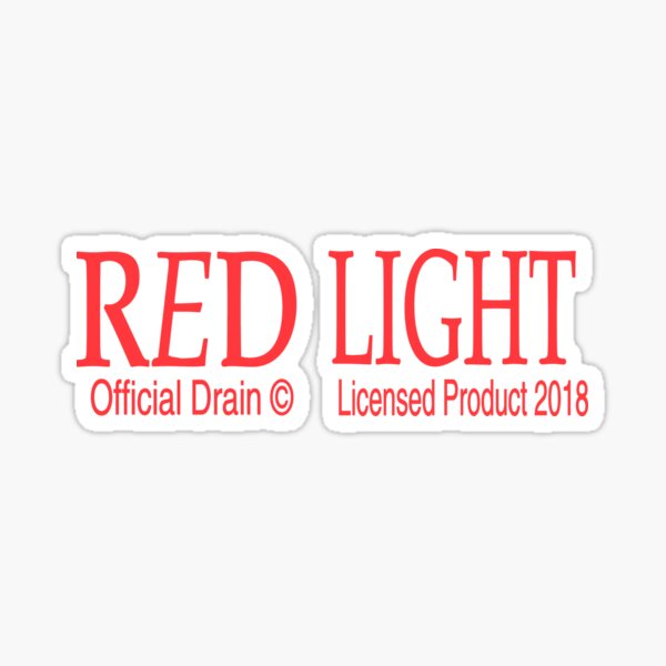 "Drain Gang RED LIGHT" Sticker for Sale by 9aleksndr | Redbubble