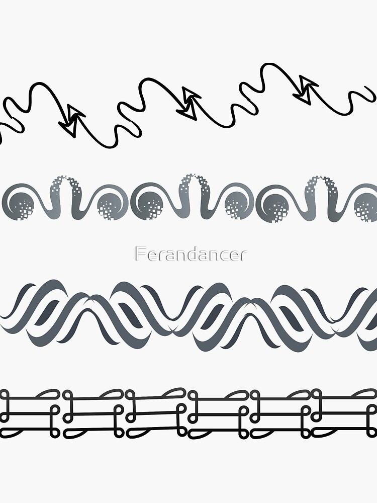 " 4 Streamers greca Style" Sticker by Ferandancer | Redbubble