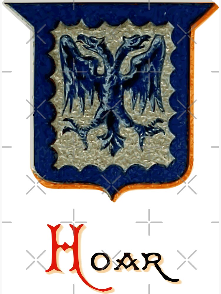 "Hoar Family Coat of Arms" Sticker for Sale by Heraldica | Redbubble