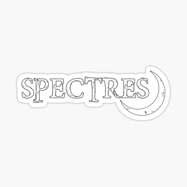 "Spectres White Logo" Sticker for Sale by SpectresMerch | Redbubble