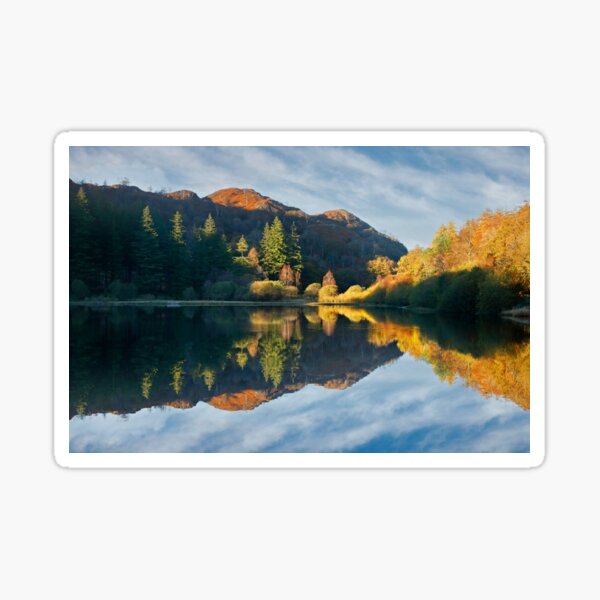 "Autumn at Yew Tree Tarn" Sticker for Sale by MartinLawPhoto | Redbubble