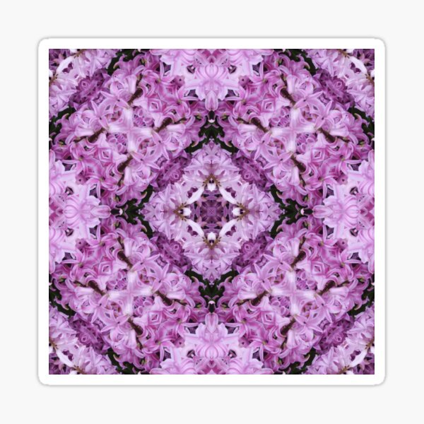 "Pink Hyacinth Diamond " Sticker by JadeRiverImages | Redbubble