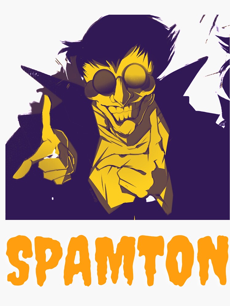 Pegatina «Spamton - Big Shot Funny Spamton lanza Cute Spamton» de ...