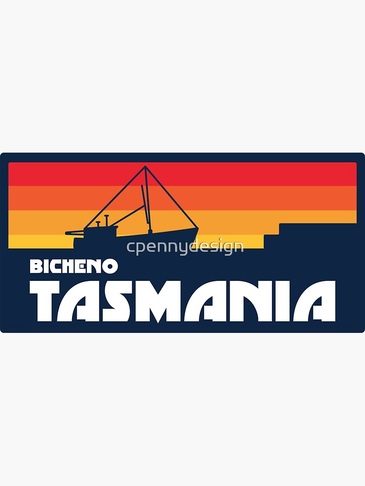 "Bicheno, Tasmania" Sticker for Sale by cpennydesign | Redbubble