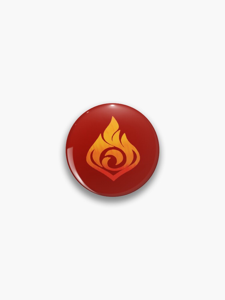 "Genshin Impact Pyro vision (dark background)" Pin for Sale by ...
