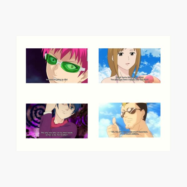 "The disastrous life of saki sticker pack" Art Print for Sale by ...