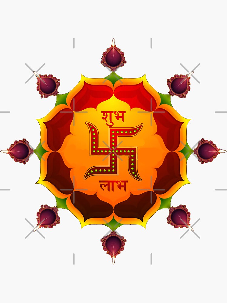"Shubh Labh" Sticker for Sale by neuronic | Redbubble