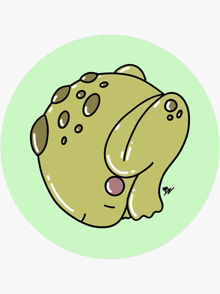 "Cute Bubble Frog Sticker" Sticker by TitanSteam | Redbubble