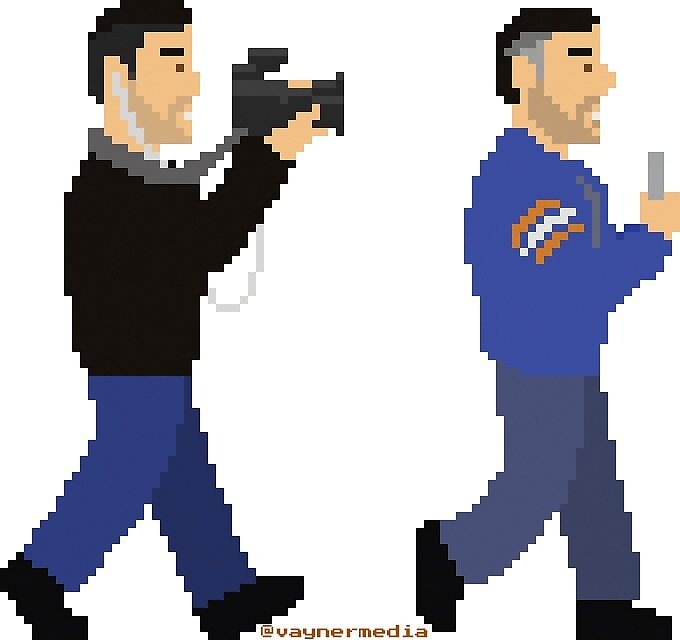 "Daily Vee Pixel Sticker" by kcsnipes | Redbubble