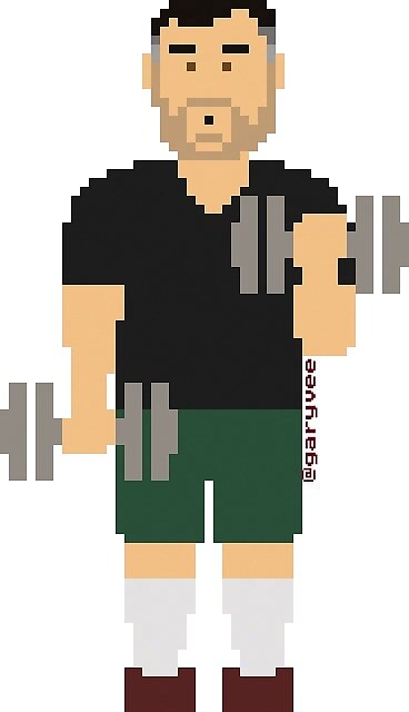 "Gary Vee Lifting Pixel Sticker" by kcsnipes | Redbubble