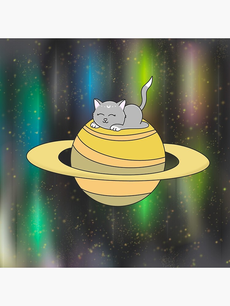 "Jupiter universe cat" Poster by Matou-illustre | Redbubble
