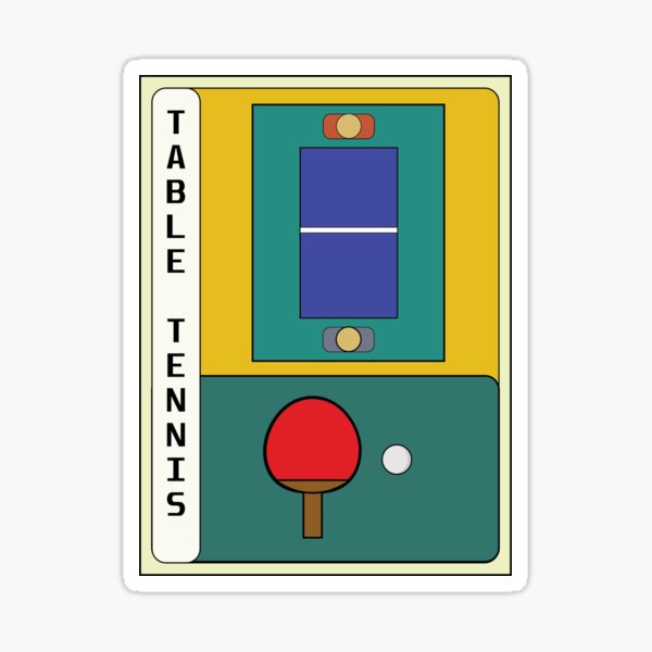 "Table tennis" Sticker for Sale by MKarlson | Redbubble