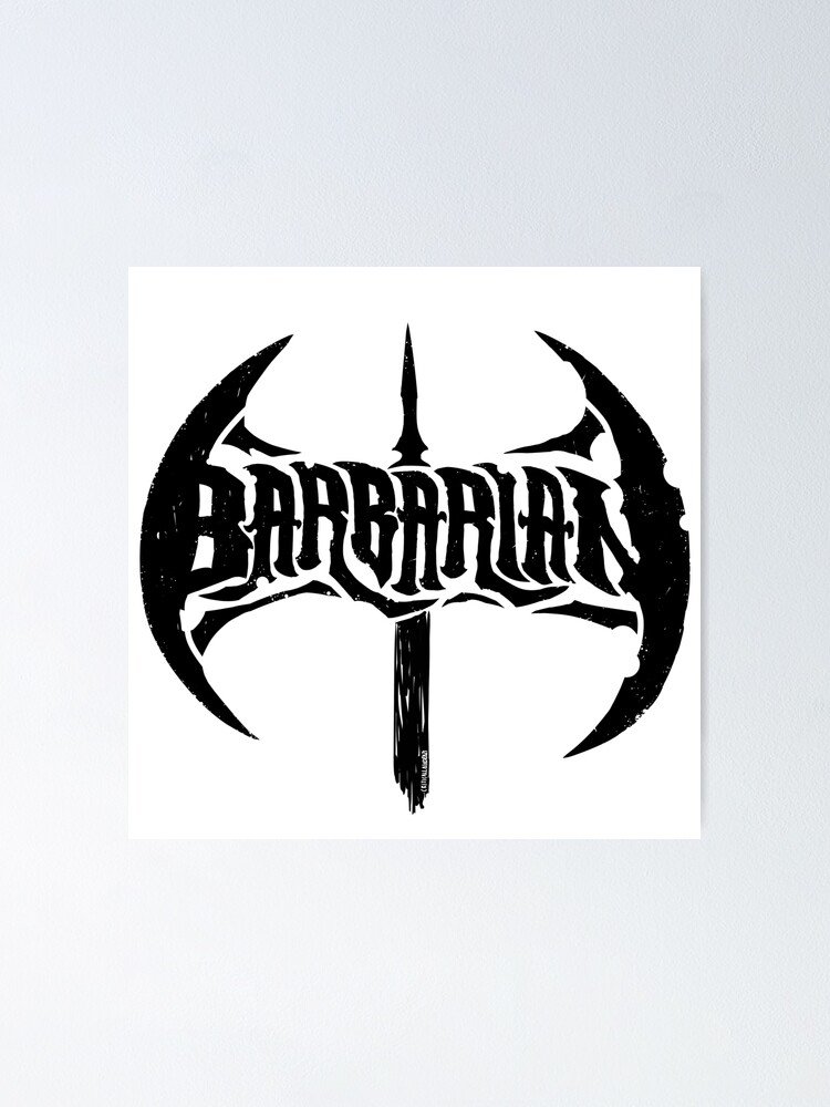 "D&D Barbarian Class Logo" Poster for Sale by CriticalLOL | Redbubble