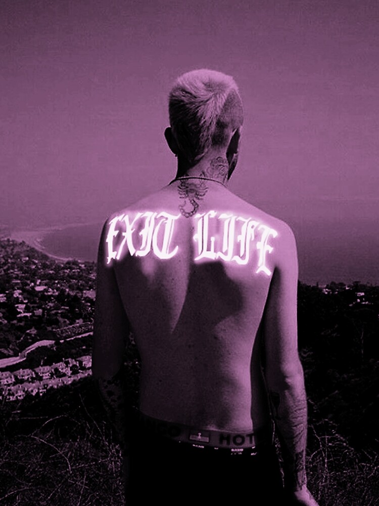 "LIL PEEP POSTER - Exit Life" Graphic T-Shirt for Sale by listener1011 ...