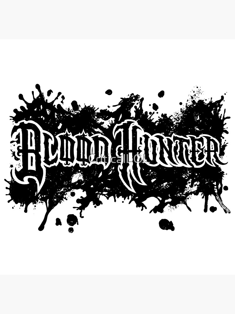 "D&D Blood Hunter Class Logo" Poster for Sale by CriticalLOL | Redbubble