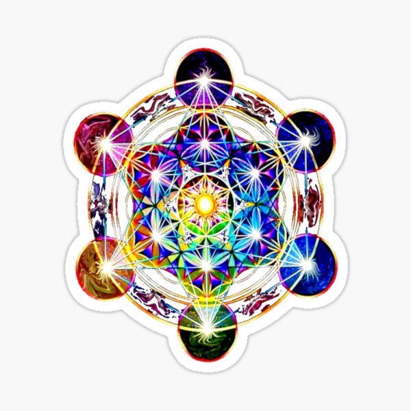 "Metatron's Cube" Sticker for Sale by alexanderdiaz88 | Redbubble