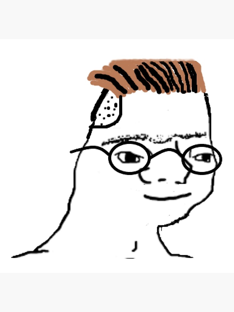 "Zoomer Wojak | Funny Meme" Poster by memeology69 | Redbubble