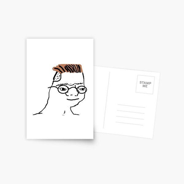 "Zoomer Wojak | Funny Meme" Postcard for Sale by memeology69 | Redbubble