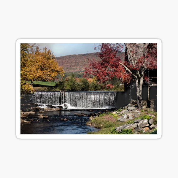 "Weston VT Dam" Sticker by barkeypf | Redbubble