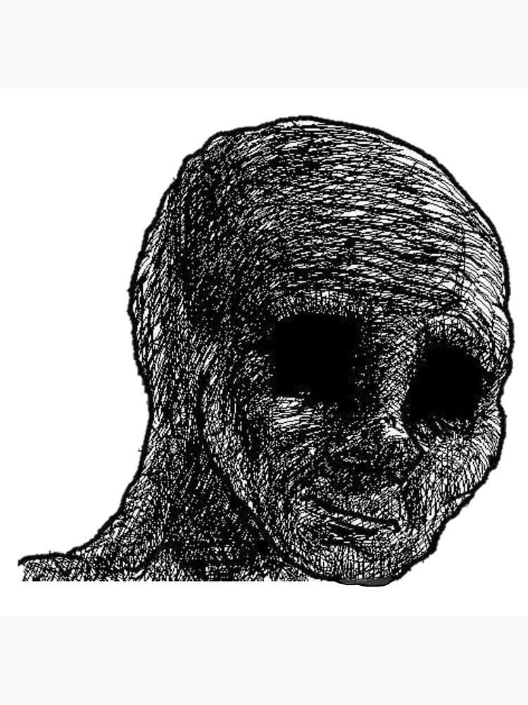 "Withered Wojak | Funny Meme" Poster by memeology69 | Redbubble