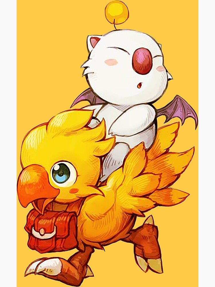 "Chocobo & Moogle Final Fantasy" Poster by NEOFO | Redbubble
