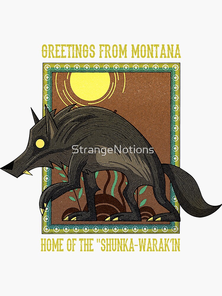 "Cryptozoology State by State — "Shunka Warak’in," Montana Cryptid ...