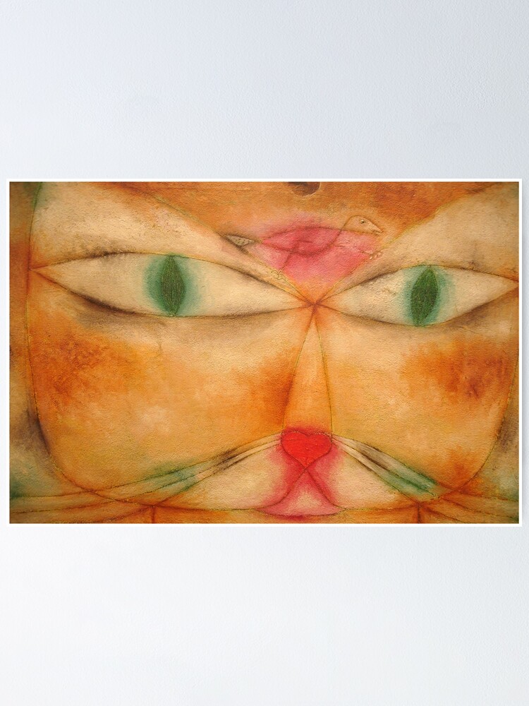 "Paul Klee Abstract Painting Cat and Bird 1928" Poster by AlohaHound ...