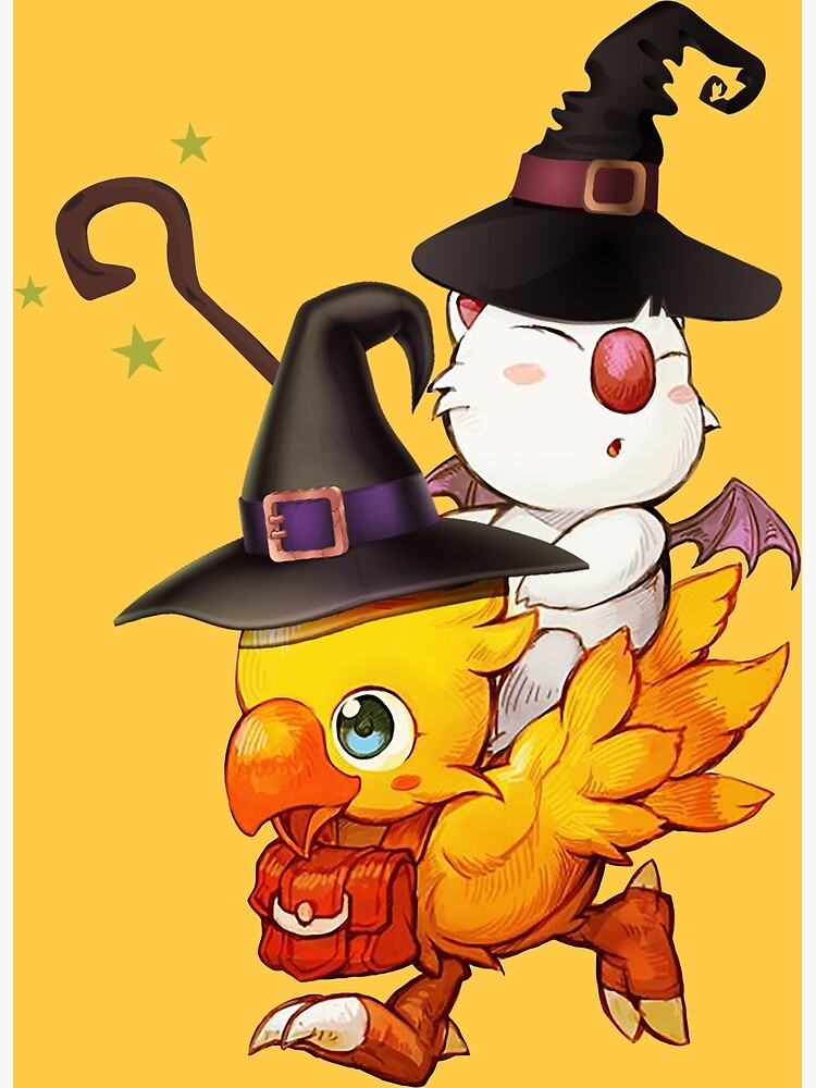 "Chocobo & Moogle Final Fantasy Black Mage Halloween Wizard Edition ...