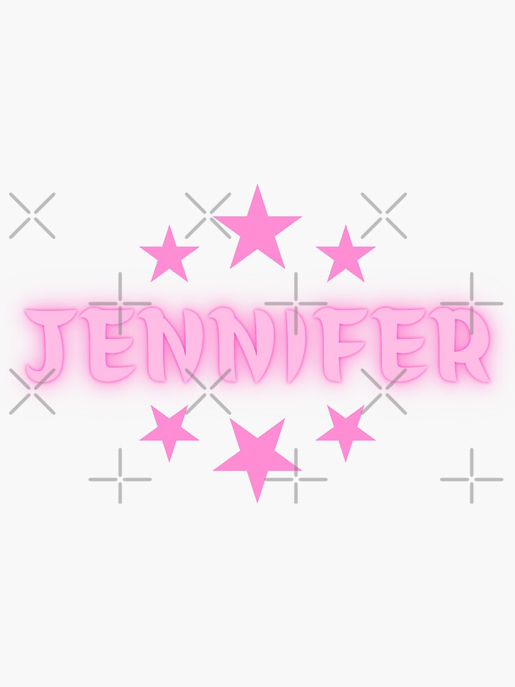 "Lovely Girl Named Jennifer" Sticker by PatternsUp | Redbubble