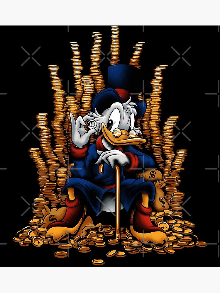 Póster «Rick duck dinero película de dibujos animados de carácter» de ...