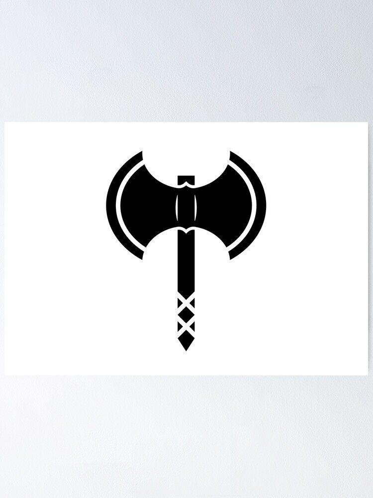 "Lesbian Labrys Stylized Symbol" Poster by SapphicReality | Redbubble