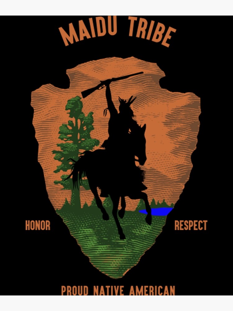 "Maidu T-ShirtMaidu Tribe Native American Indian Pride Vintage Retro ...