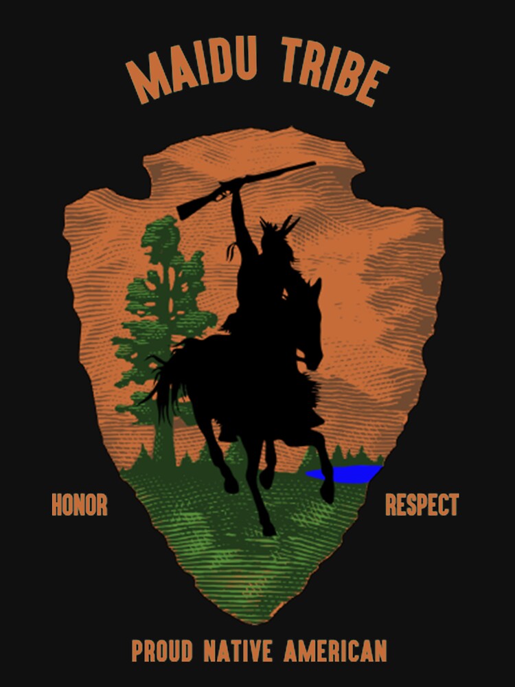 "Maidu T-ShirtMaidu Tribe Native American Indian Pride Vintage Retro ...