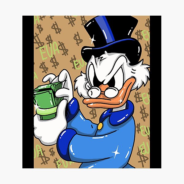 Lámina fotográfica «Película de dibujos animados de personajes ricos de ...