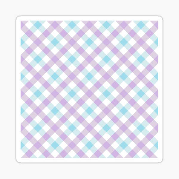 "Purple checkered " Sticker for Sale by sarochass | Redbubble