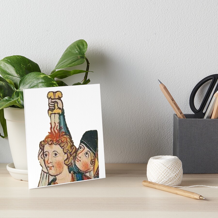Suffering Middle Ages Poke Head With Sword Funny Meme Art Board suffering-middle-ages-poke-head-with-sword-funny-meme-art-board