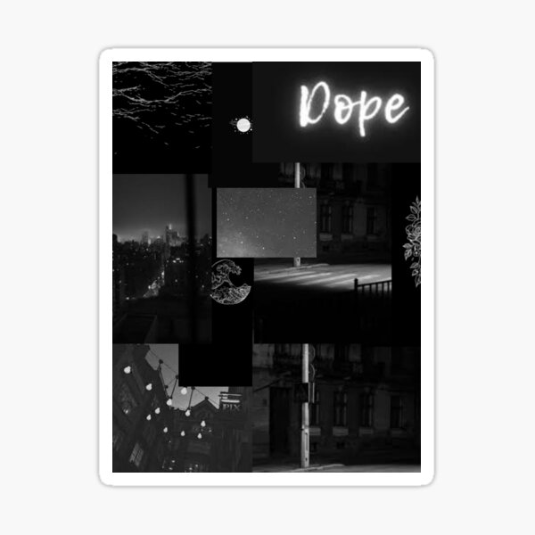 " Black aesthetic" Sticker for Sale by angel2008 | Redbubble