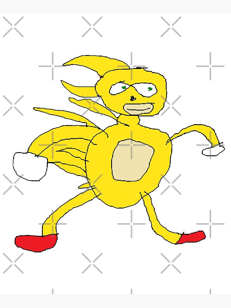 "Gotta Go Fast Supah Super Sanic Meme" Art Print for Sale by ...