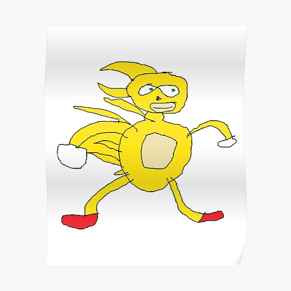 "Gotta Go Fast Supah Super Sanic Meme" Poster by fomodesigns | Redbubble