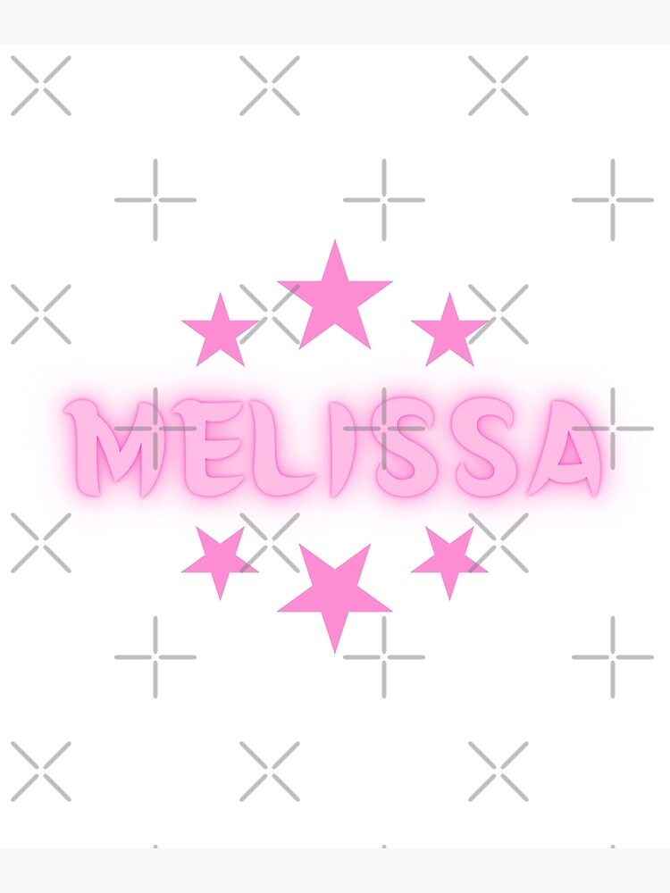 "Lovely Girl Named Melissa" Poster for Sale by PatternsUp | Redbubble